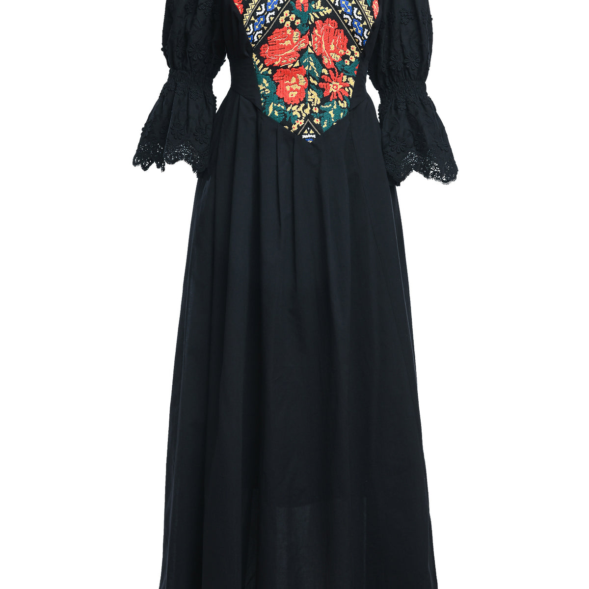Rochie lungă neagră Zinca – Iiana Sanziana