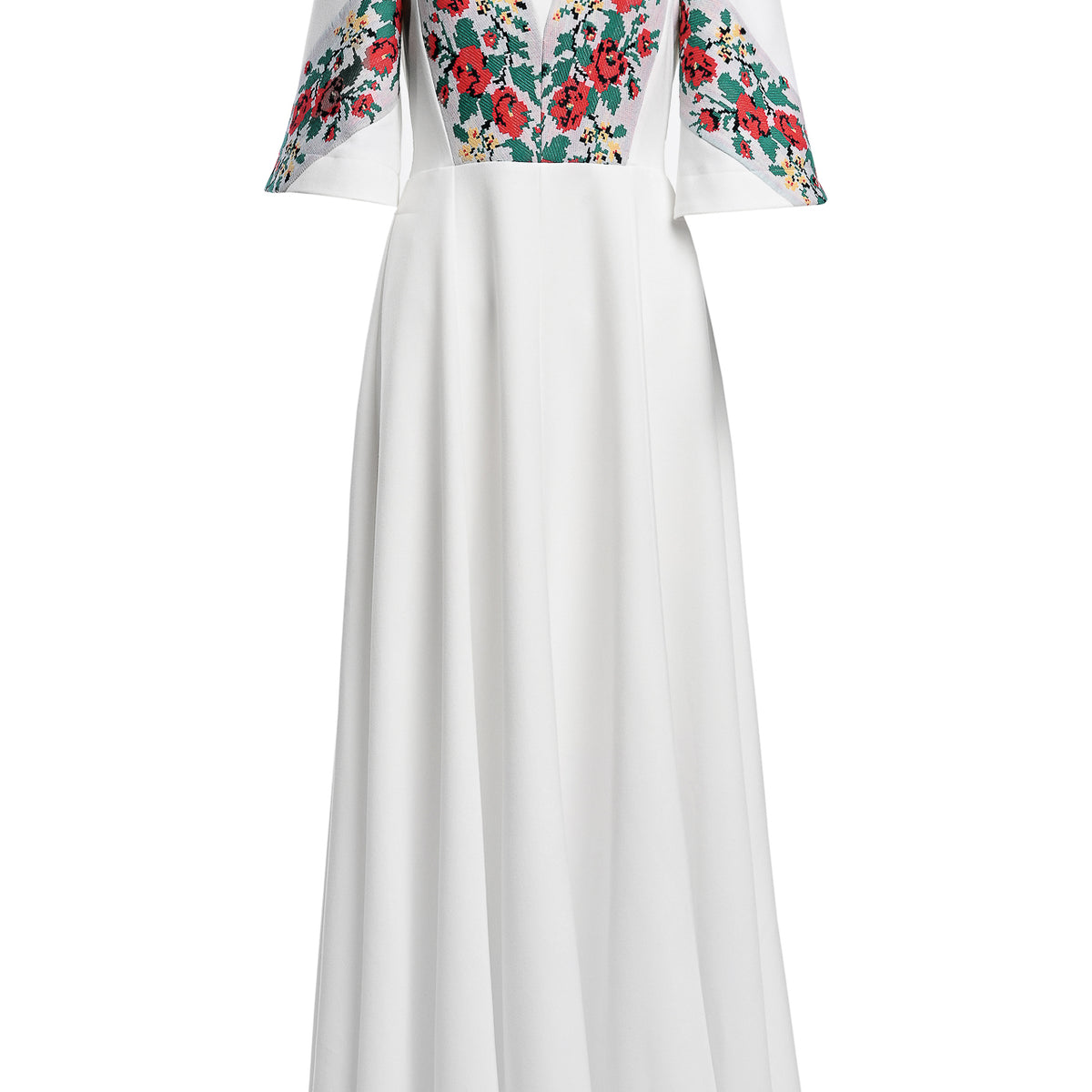 Rochie lungă albă Divna – Iiana Sanziana