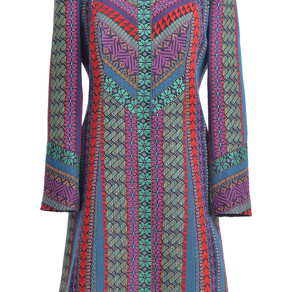 Palton Traditional Doina din Jacquard Etnic Tesut - IIANA® – Iiana Sanziana