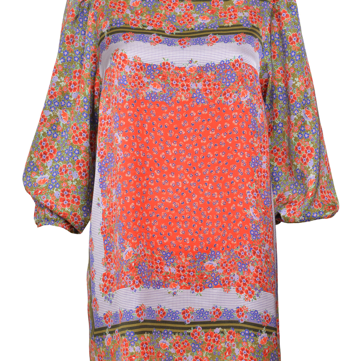 Bluza Multicoloara Muse din Matase Naturala - IIANA® – Iiana Sanziana