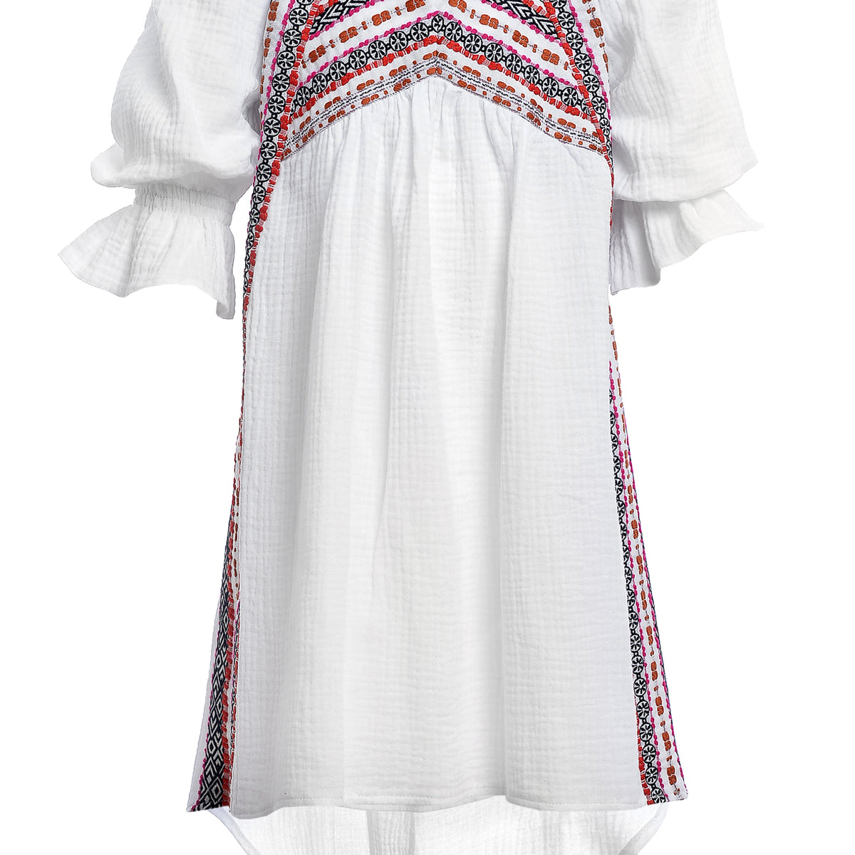 Rochita Traditionala Fetite Alba Agata 9 luni - 7 ani - IIANA® – Iiana ...